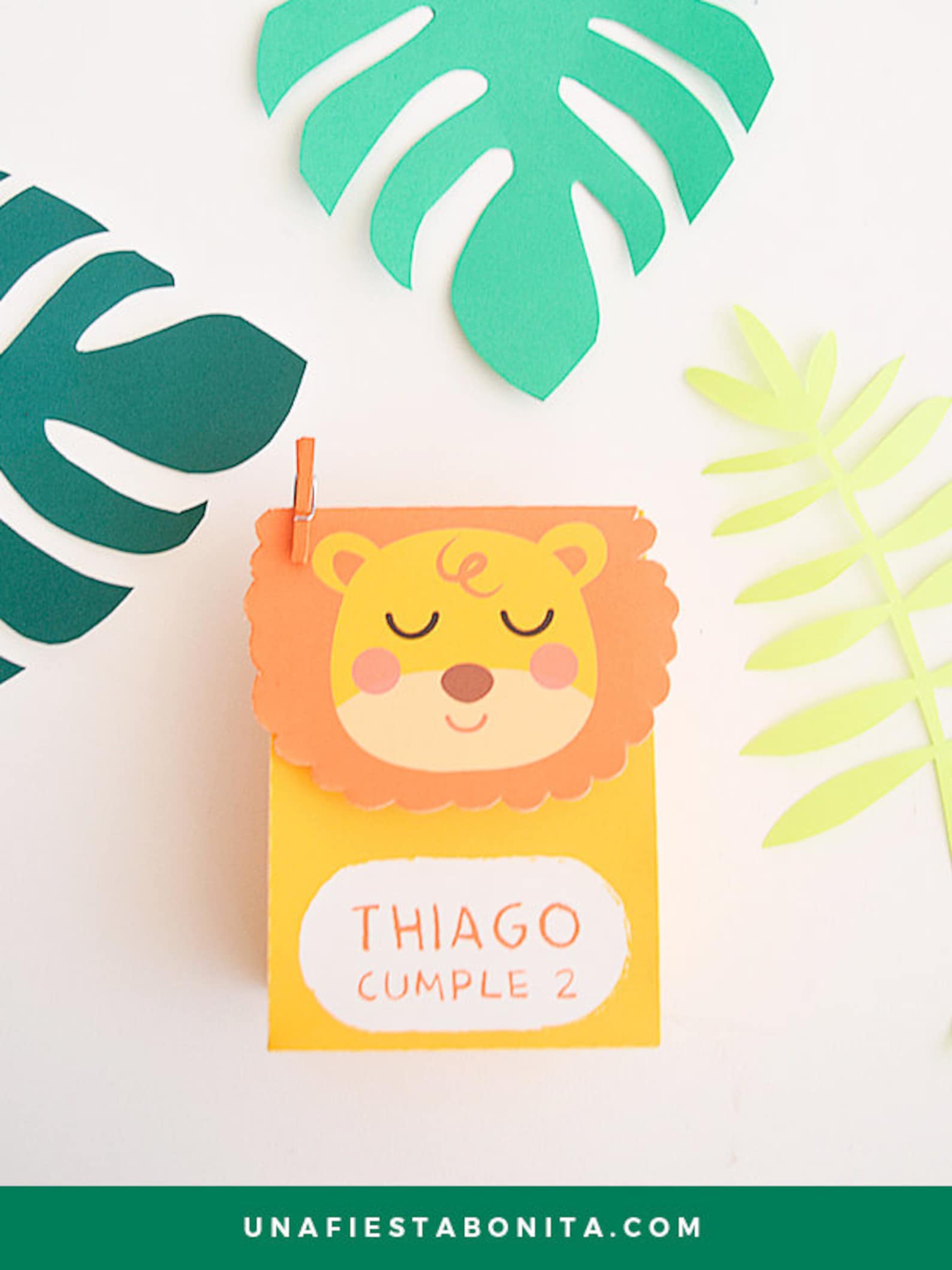 Box for Surprises Animals Jungle, Lion Template to Assemble Box ...