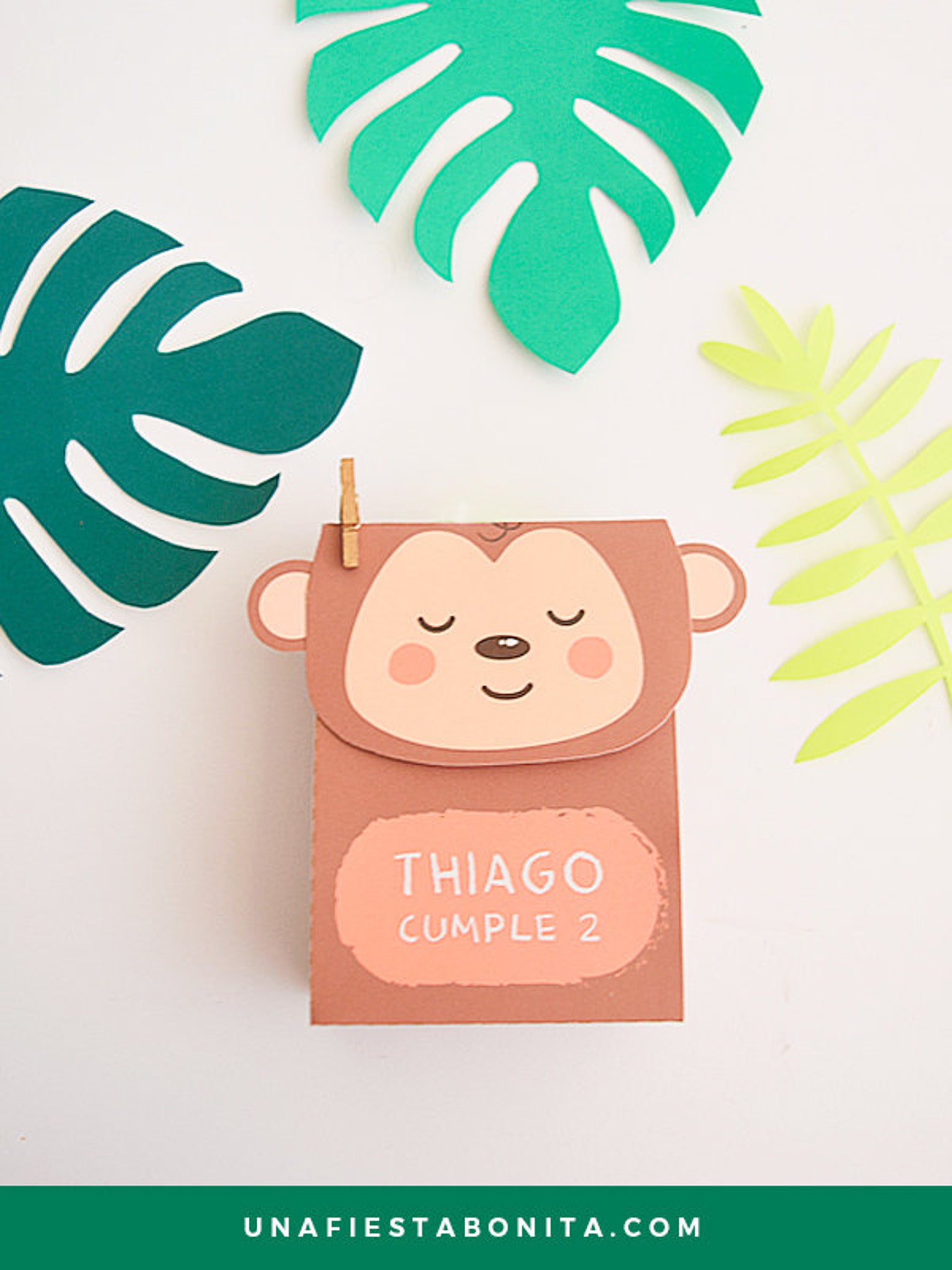 Archive PDF Box for Surprises Animals Jungle, Monkey, Template to ...