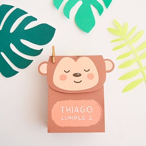 Archive PDF Box for Surprises Animals Jungle, Monkey, Template to ...