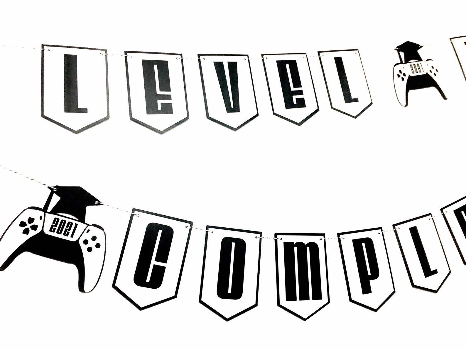 Video Game Graduation Banner, Gamer Graduation Decor, Level up Grad ...