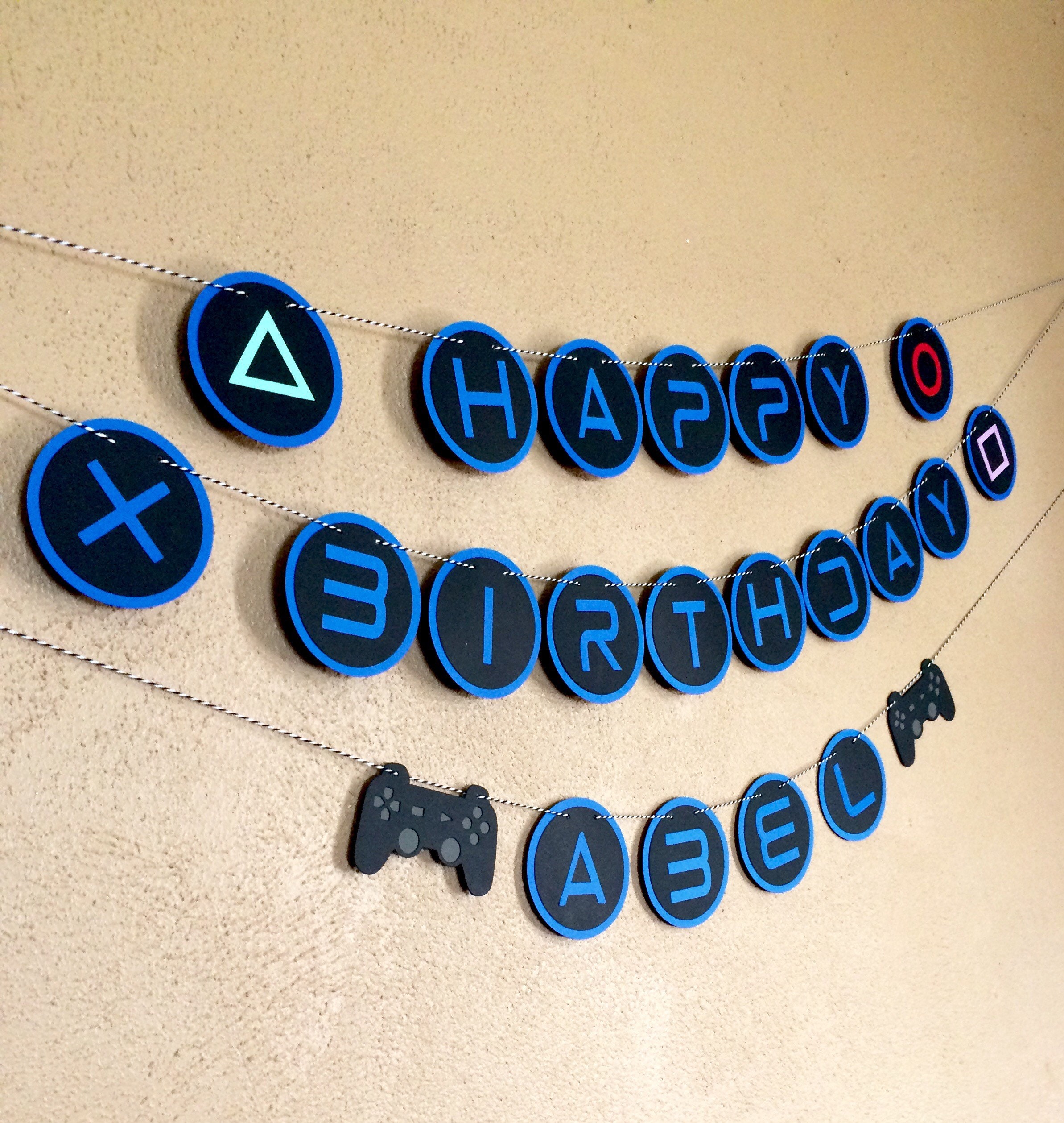 Video Game Birthday Banner Gamer Birthday Party Video Game | Etsy