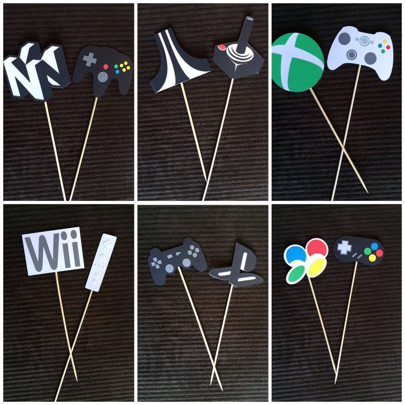 Gamer Centerpiece Video Game Birthday Gamer Party Video - Etsy