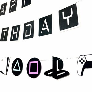PS5 Birthday Banner, Video Game Birthday Party Banner, Gamer Party ...