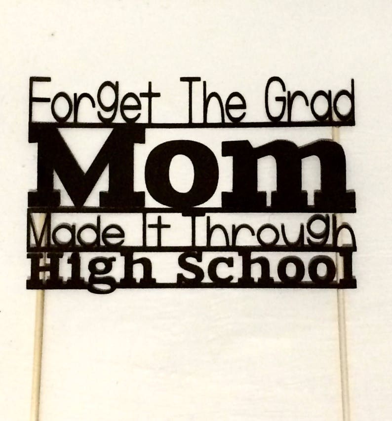 Graduation Party Graduation Cake Topper Funny Graduation - Etsy