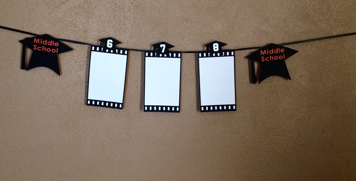 Middle School Graduation Photo Banner Graduation Picture - Etsy