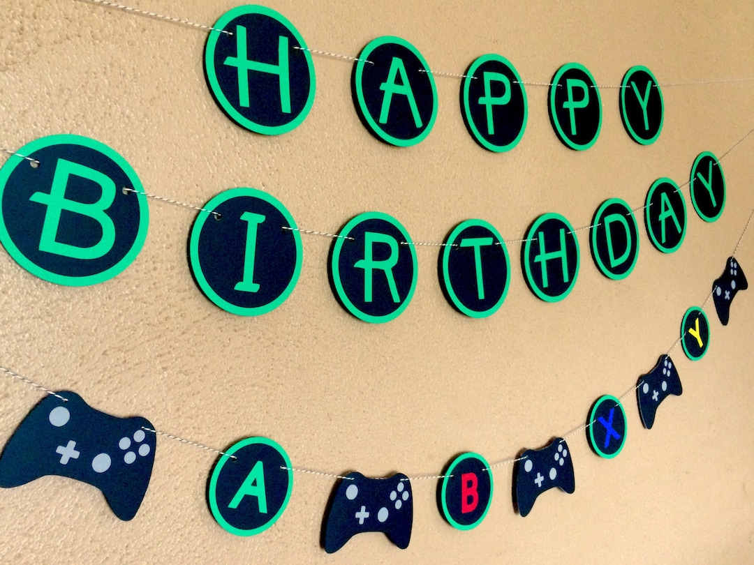 Video Game Birthday Decor, Video Game Decorations, Game Controller ...