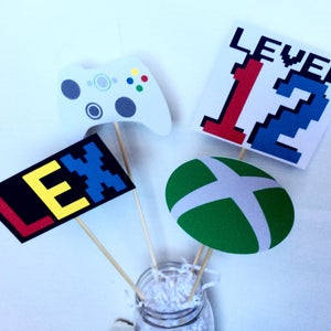 Gamer Centerpiece, Video Game Birthday, Gamer Party, Video Game Party ...