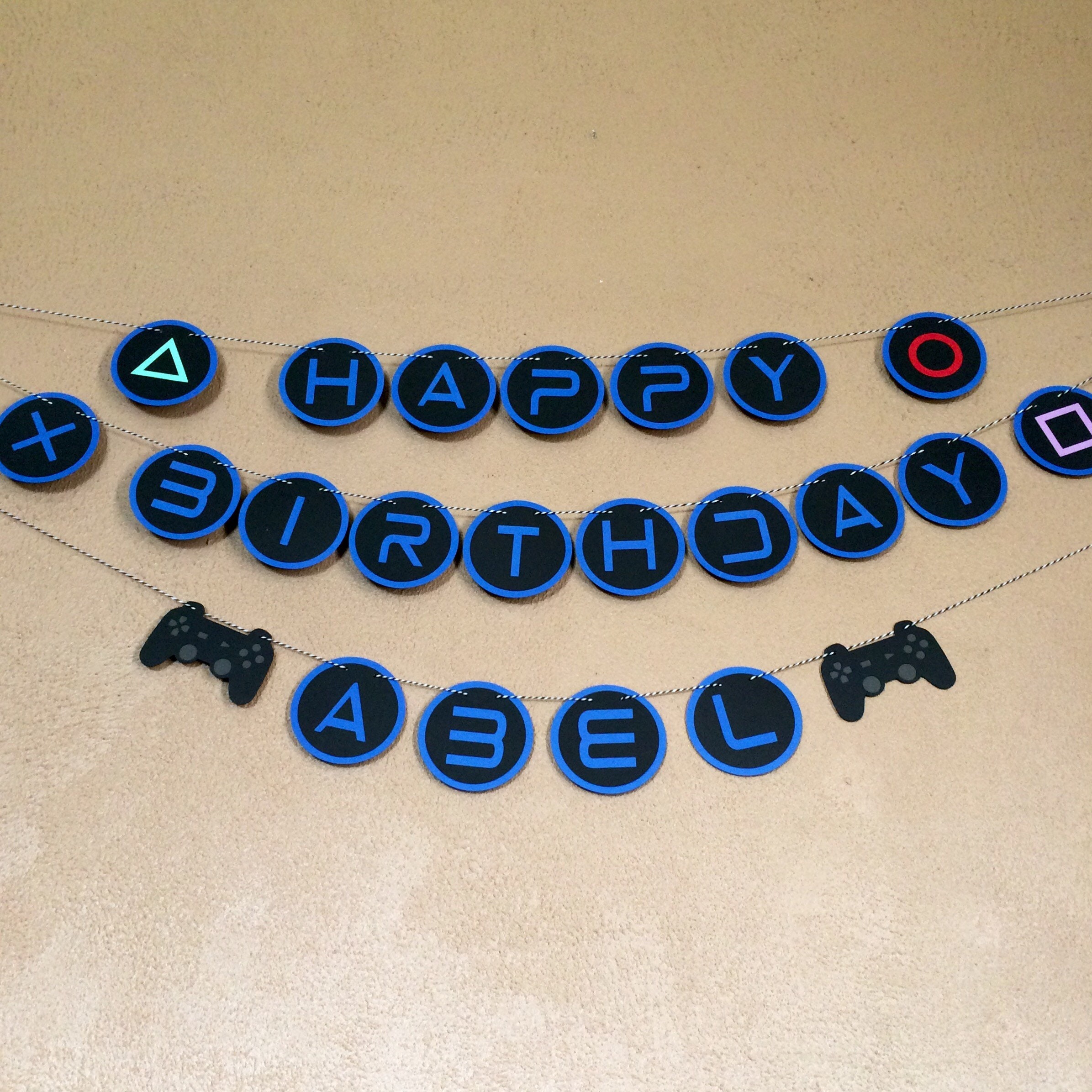 Video Game Birthday Banner Gamer Birthday Party Video Game | Etsy