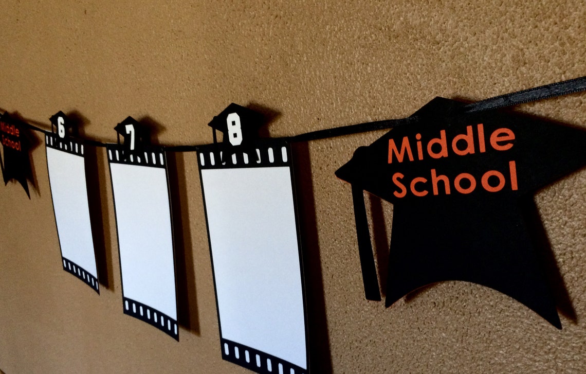 Middle School Graduation Photo Banner Graduation Picture - Etsy