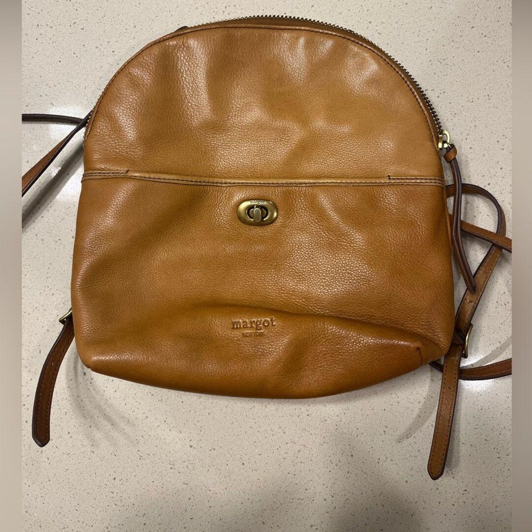 Margot New York Camel Tan Leather Backpack - Etsy
