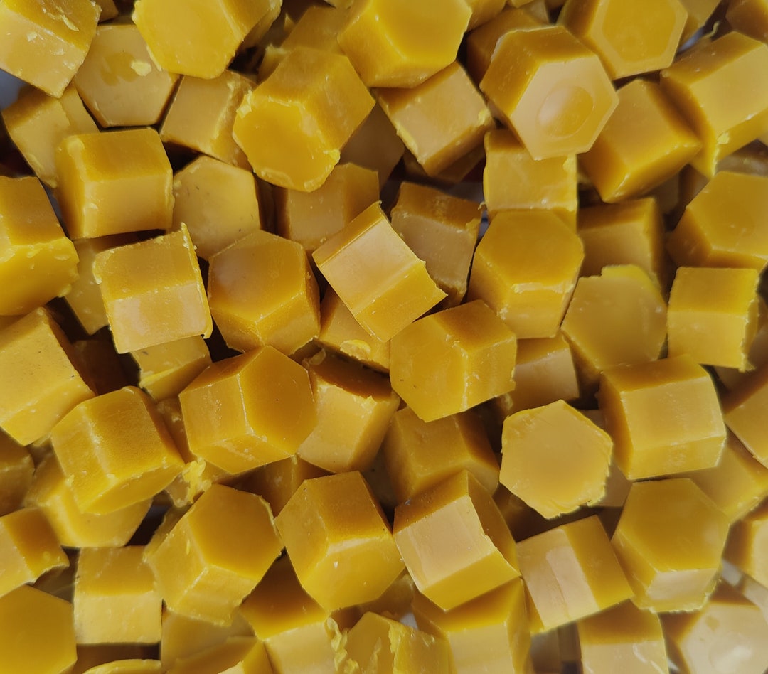 1 Lb 100% Pure American Beeswax No Additives or Cut or Dyed Triple ...