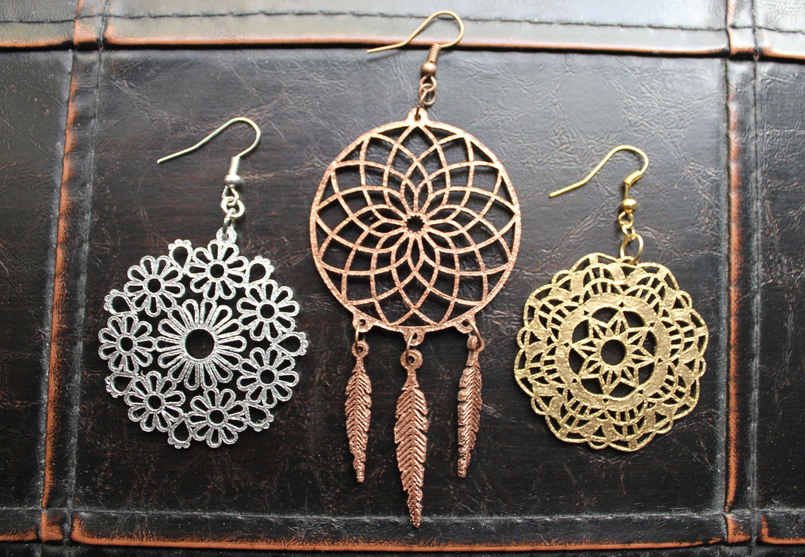 Earring Vector Files set of 3. Contains Zip With Ai Bmp | Etsy