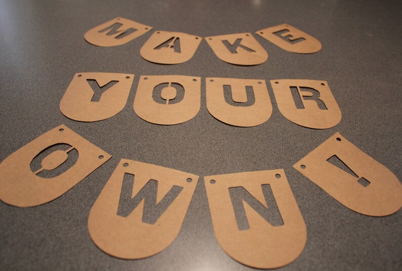 Make Your Own Banner Vector File DXF Adobe Illustrator and - Etsy