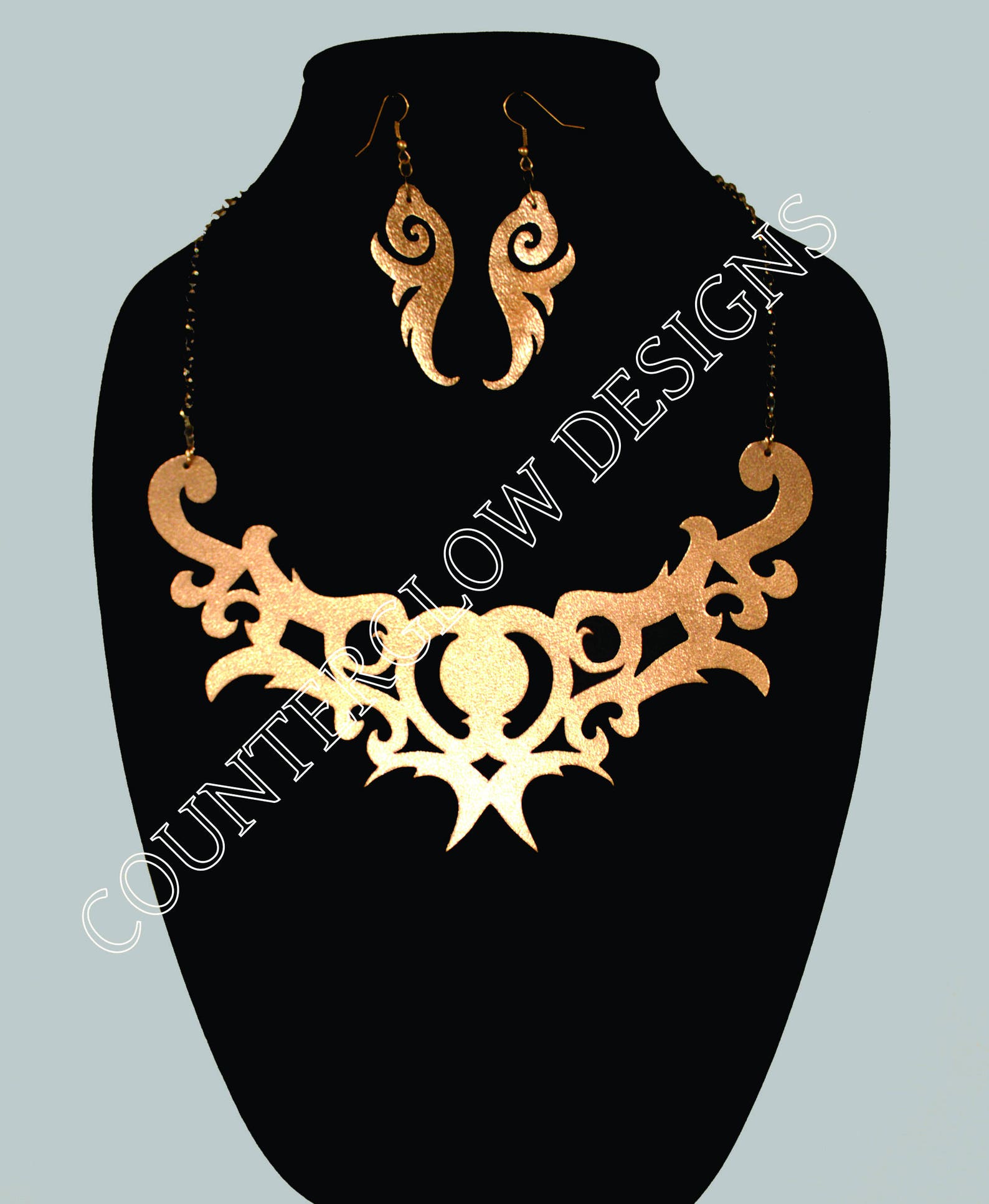 Make Your Own Laser-Cut Necklace and Earring Set Contains | Etsy