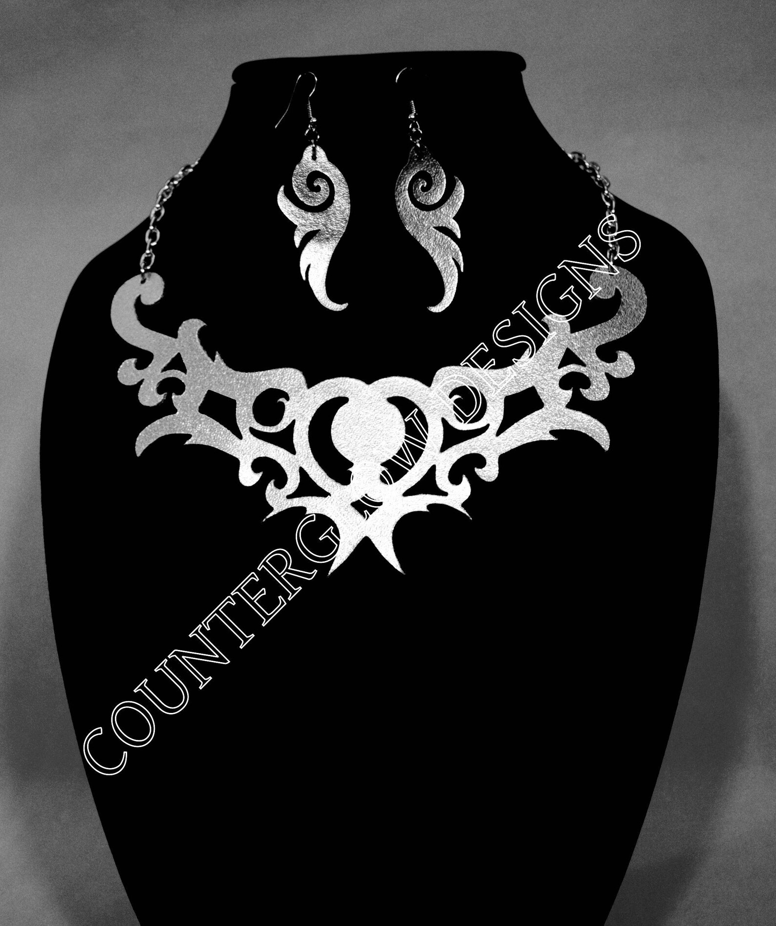 Make Your Own Laser-Cut Necklace and Earring Set Contains | Etsy