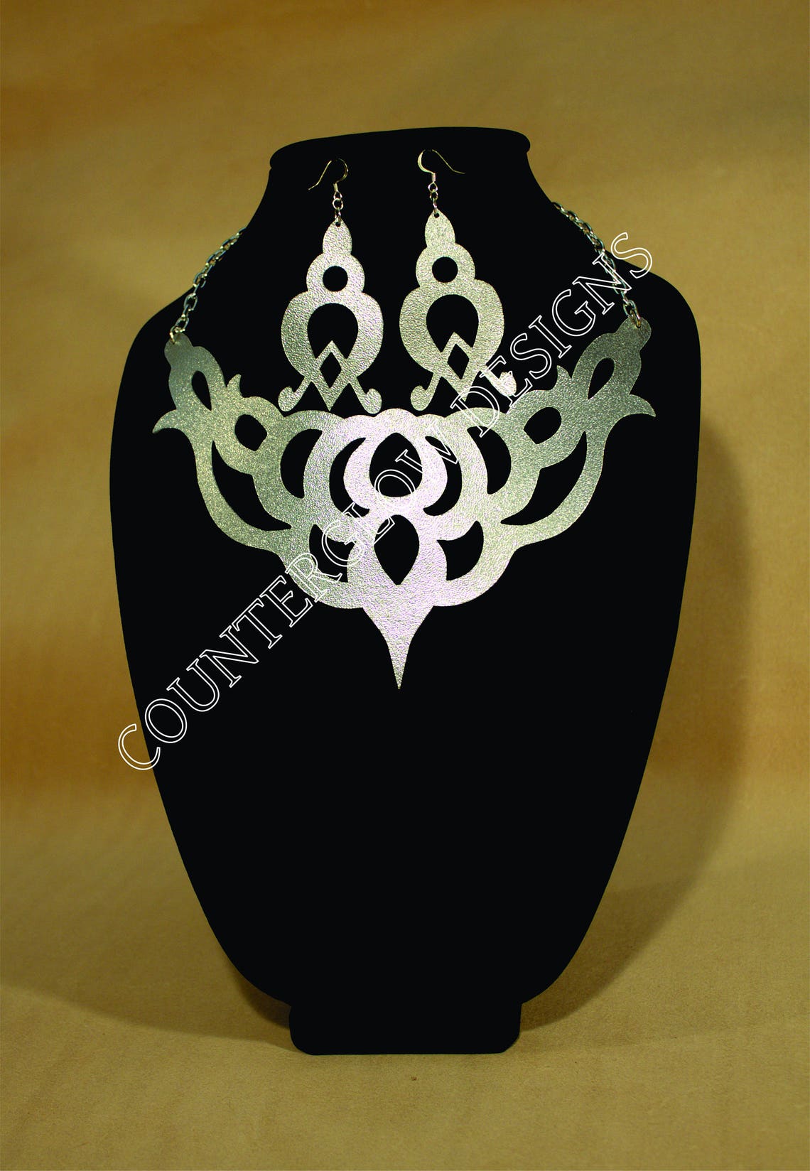 Make Your Own Laser-cut Necklace and Earring Set (contains SVG, DXF and ...