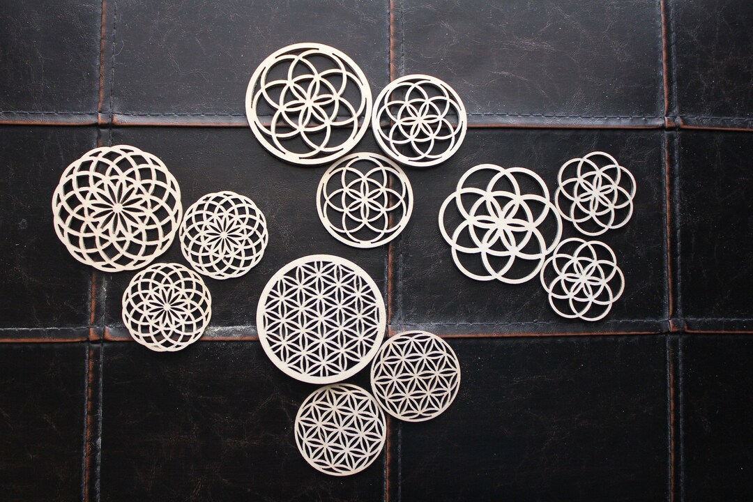 Flower of Life and Variations Vector Files (4 Sets. Contains Zip With ...