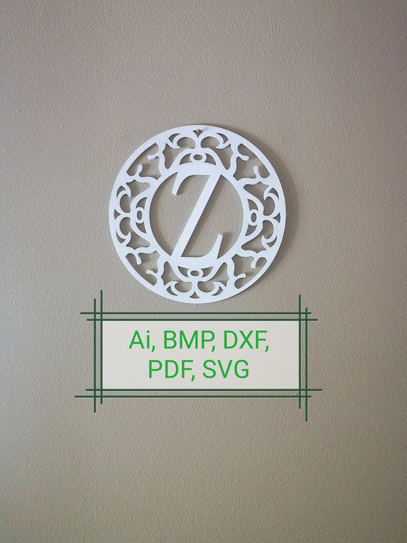 Decorative Alphabet Laser Files ai Bmp Dxf Pdf Svg | Etsy