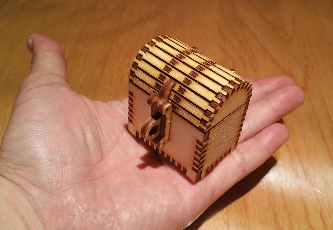 Make Your Own Mini Treasure Chest (zip File Contains Abobe Illustrator ...
