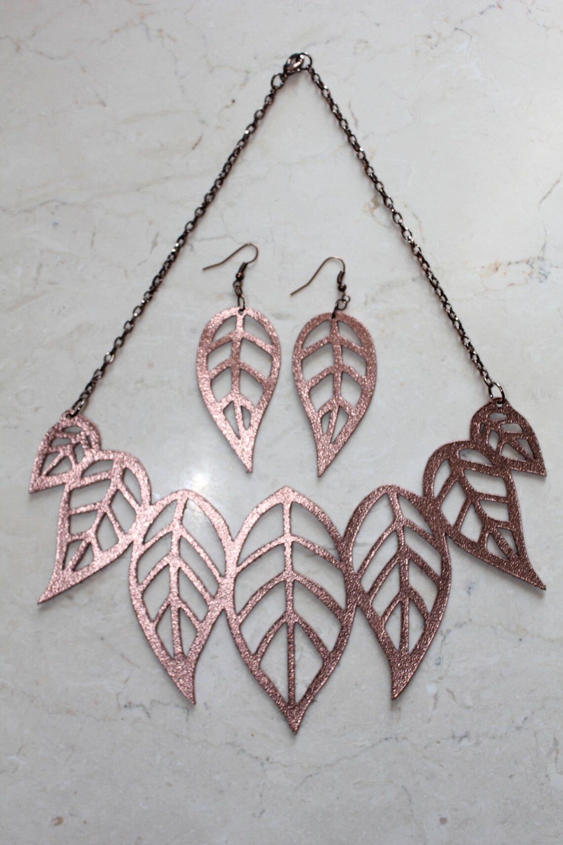 Make Your Own Laser-cut Necklace and Earring Set (contains SVG, DXF and ...