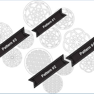 Flower of Life and Variations Vector Files (4 Sets. Contains Zip With ...