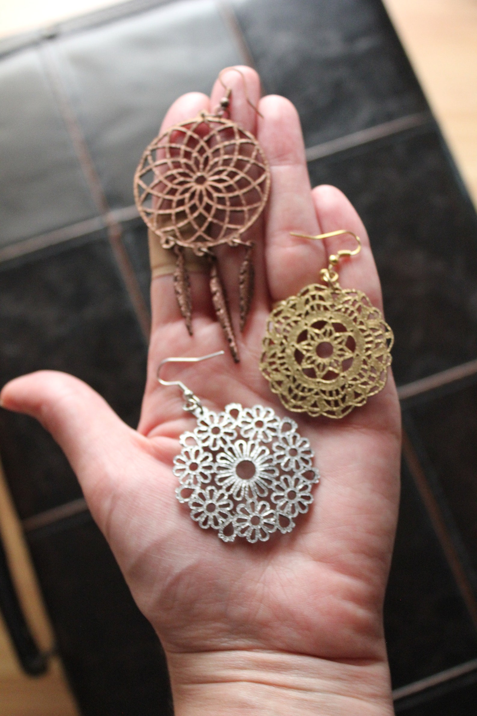 Earring Vector Files set of 3. Contains Zip With Ai Bmp | Etsy