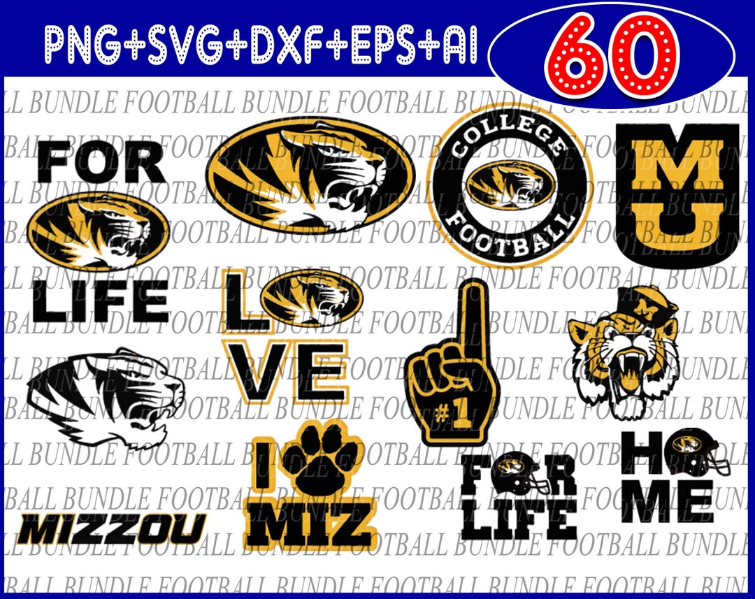 Mizzou Football Png Svg Football Team Png Svg University - Etsy