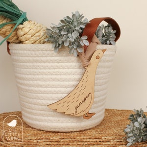 Heirloom Goose Easter Basket Name Tag • Custom Silly Goose Tag Kids ...
