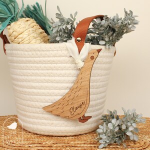 Heirloom Goose Easter Basket Name Tag • Custom Silly Goose Tag Kids ...