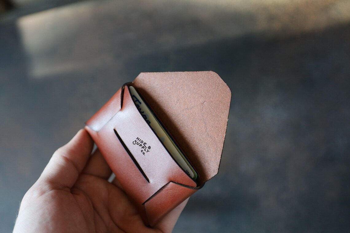 Easy Stitchless Envelope Wallet Design Card Case Template - Etsy