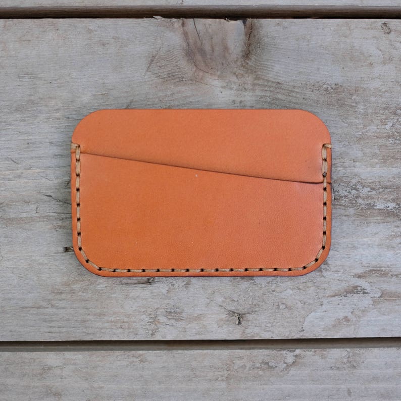 Simple Three Pocket Card Wallet Case Template Pattern Guide PDF 8.5 X ...