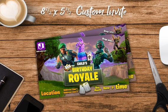 Battle Themed Birthday Party Invite 8.5 X 5.5 | Etsy