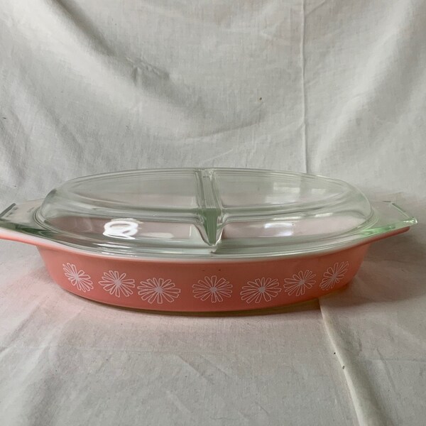 Pink Daisy Vintage Pyrex Casserole Dish - Etsy