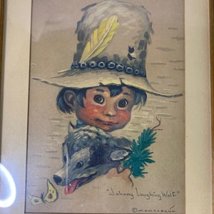 Set of Monte Monteague Vintage 70'S Matted Prints suzie Rainbow ...