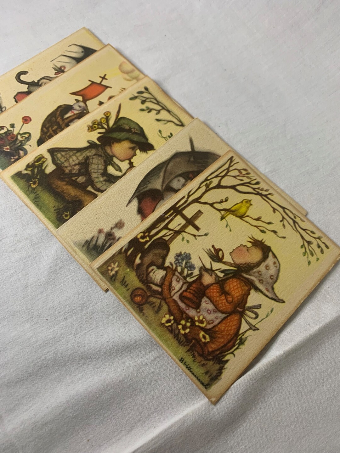Lot of 5 Large Vintage Hummel Blank Note Cards - Etsy