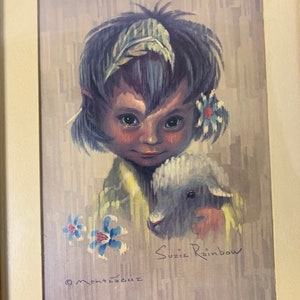 Set of Monte Monteague Vintage 70'S Matted Prints suzie Rainbow ...