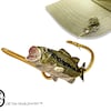 Bass Bone Fish Hookit© Fishing Hat Hook - Brim Clip - Hat Clip- Fishing ...