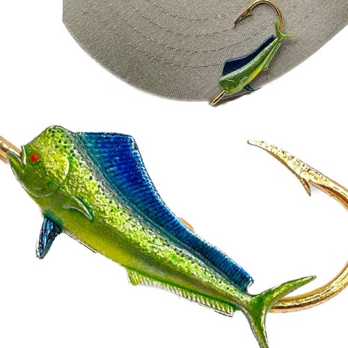 Bass Bone Fish Hookit© Fishing Hat Hook Brim Clip Hat - Etsy
