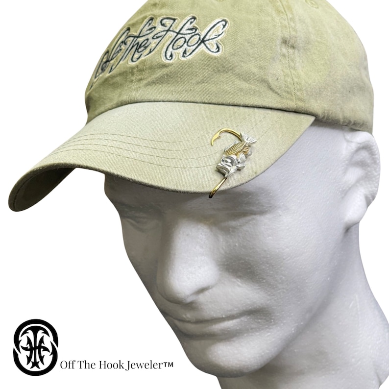 Bass Bone Fish Hookit© Hat Clip: Gift for Fisherman - Etsy