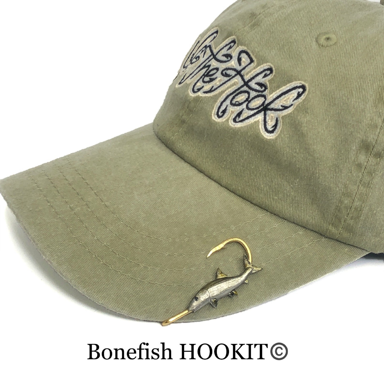 Bonefish Hookit© Fishing Hat Hook Brim Clip Hat Clip | Etsy