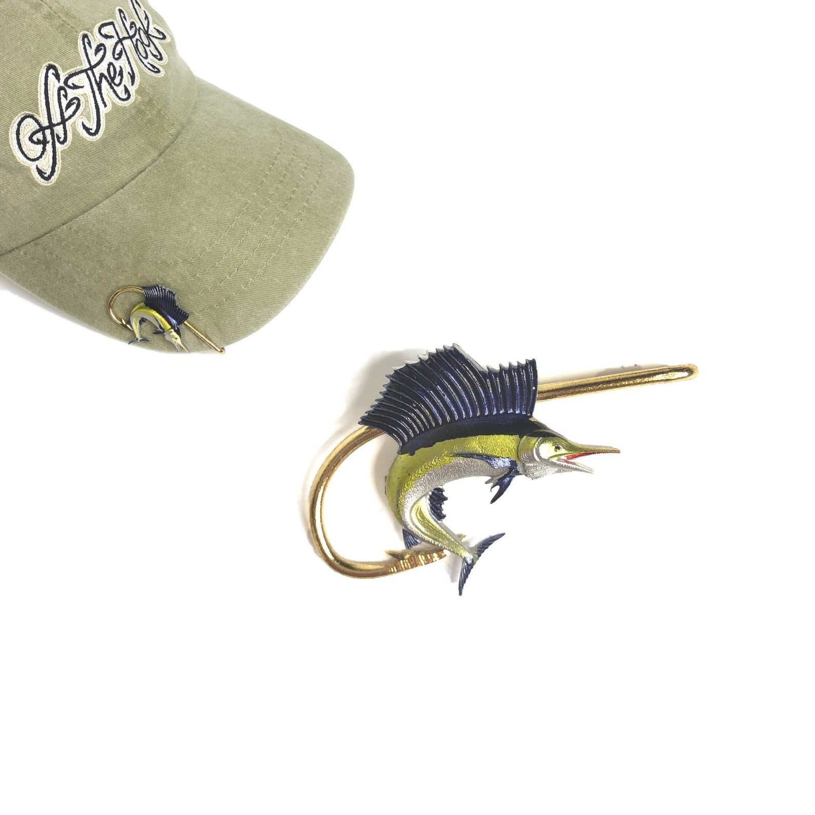 Sailfish Hookit© Fish Hat Hook Hat Clip Brim Clip | Etsy