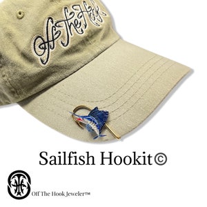 Sailfish Hookit© - Fish Hat Hook - Hat Clip - Brim Clip --gift for ...