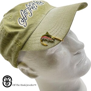 Rainbow Trout Fishing Hat Clip: Fisherman Gift - Etsy