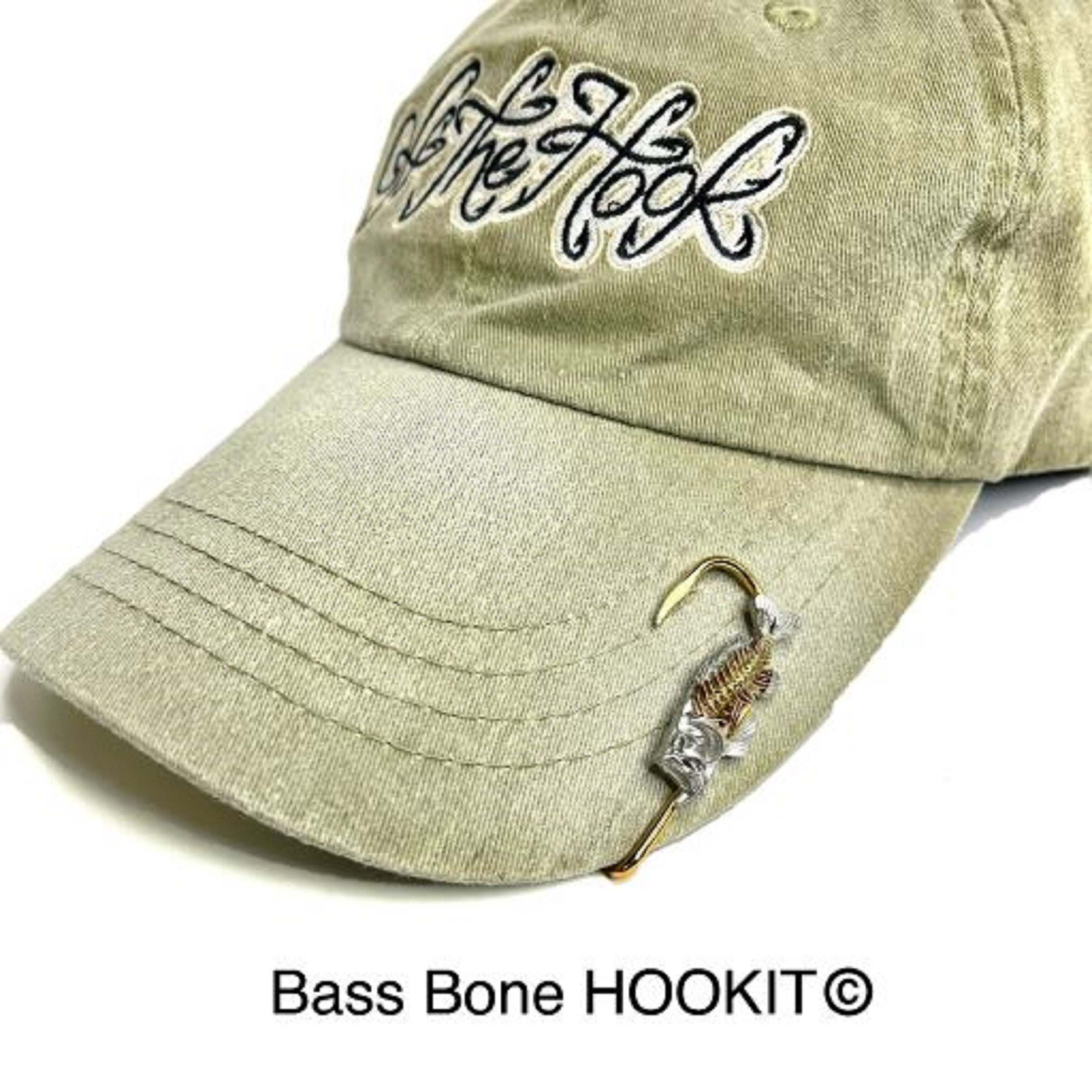 Bass Bone Fish Hookit© Fishing Hat Hook Brim Clip Hat | Etsy