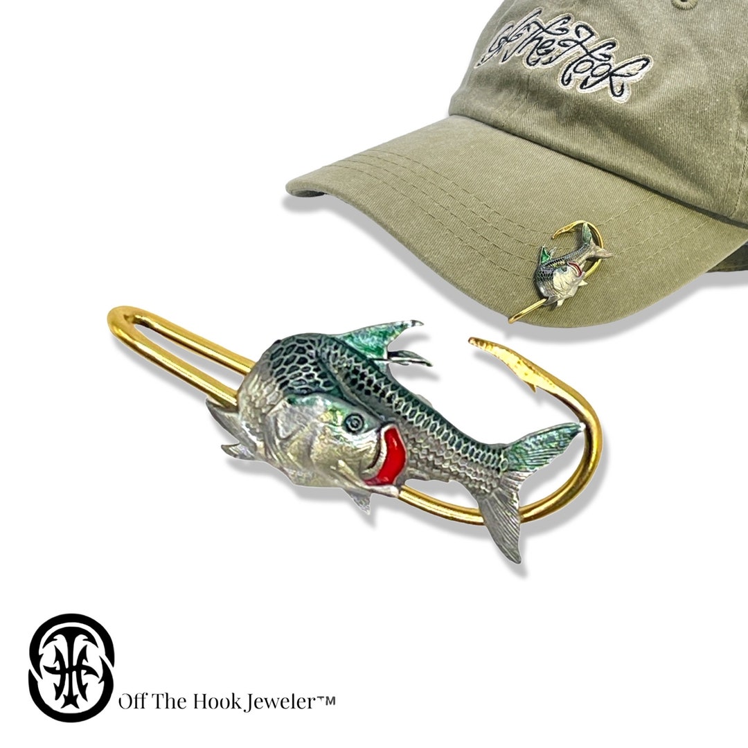 Tarpon HOOKIT© - Fishing Hat Clip - Brim Clip - Fishing Hat Hook - Etsy