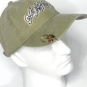 Peacock Bass Hat Hook: Fishing Hat Clip - Fisherman Gift - Etsy