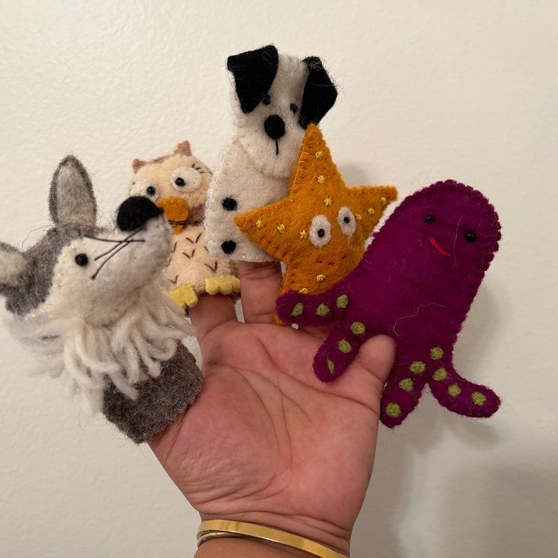 Animal Finger Puppet - Etsy