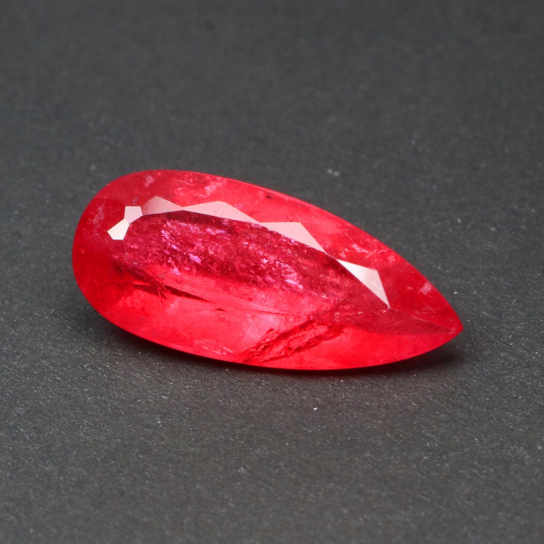 3.06 CT Most Spectacular Vivid Red Rhodonite Gemstone Pear - Etsy