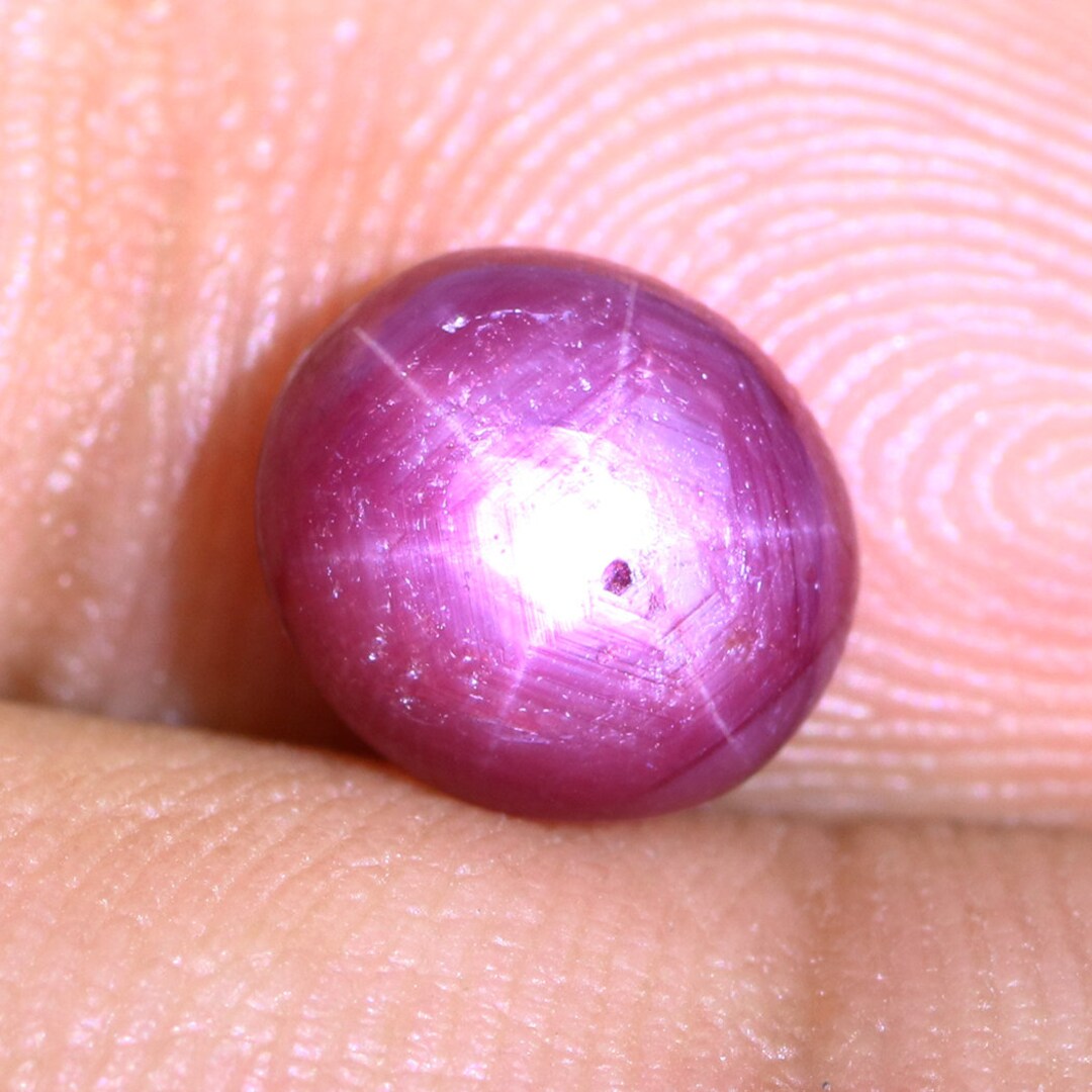 2.84 CT Superb Rarest Six Rays 100% Natural Red Star Ruby Cabochon - Etsy