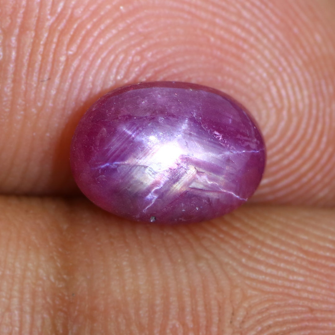 2.66 CT Superb Rarest Six Rays 100% Natural Red Star Ruby Cabochon - Etsy